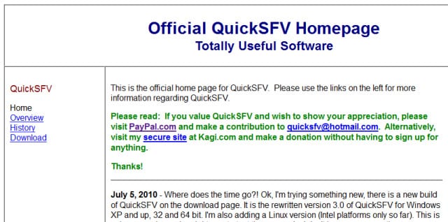 QuickSFV : Easily Verify and Create .SFV Files